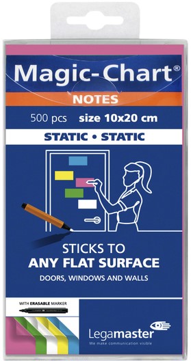 Magic-chart notes Legamaster 10x20cm assorti Muldi
