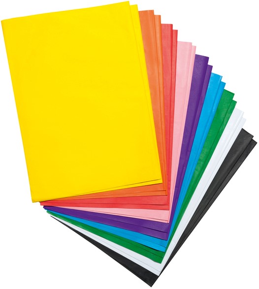 Vliegerpapier folia 70x100cm 42gr assorti Muldi