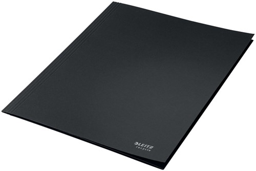 Dossiermap Leitz Recycle A4 3-kleps karton zwart Muldi