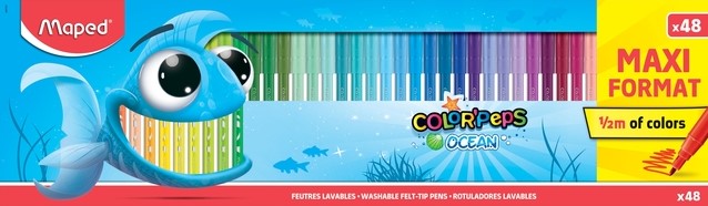 Kleurstift Maped Color'Peps Ocean doos à 48 kleuren Muldi