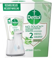 Handzeepdispenser Dettol Hydrating No Touch Kit met zeep 250ml Muldi
