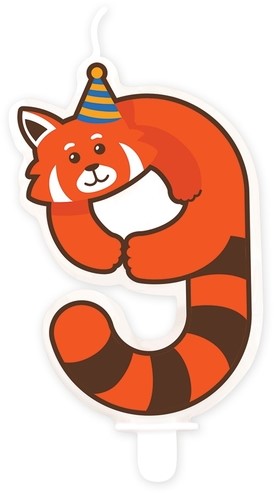 Jungle candle 9 Red Panda Muldi
