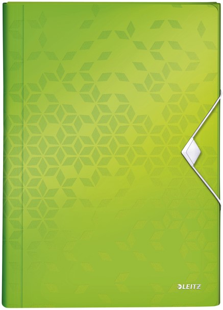 Projectmap Leitz WOW voor A4 6 vaks PP groen Muldi