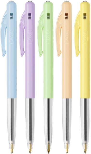 Balpen Bic M10 Colors Pastel Colors medium assorti Muldi
