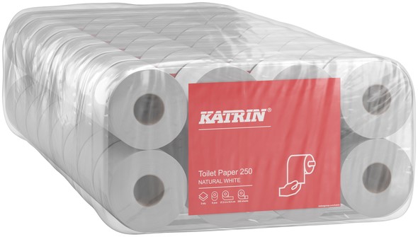 Toiletpapier Katrin 2-laags 250 vel naturel 169505 Muldi