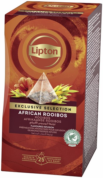 Thee Lipton Exclusive Afrikaanse rooibos 25x2gr Muldi