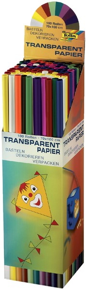 Vliegerpapier folia 70x100cm 42gr assorti Muldi
